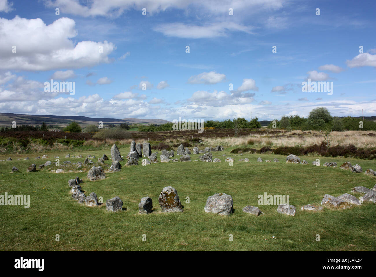 Stone Circles in Tyrone, Northern Ireland Stock Photo - Alamy
