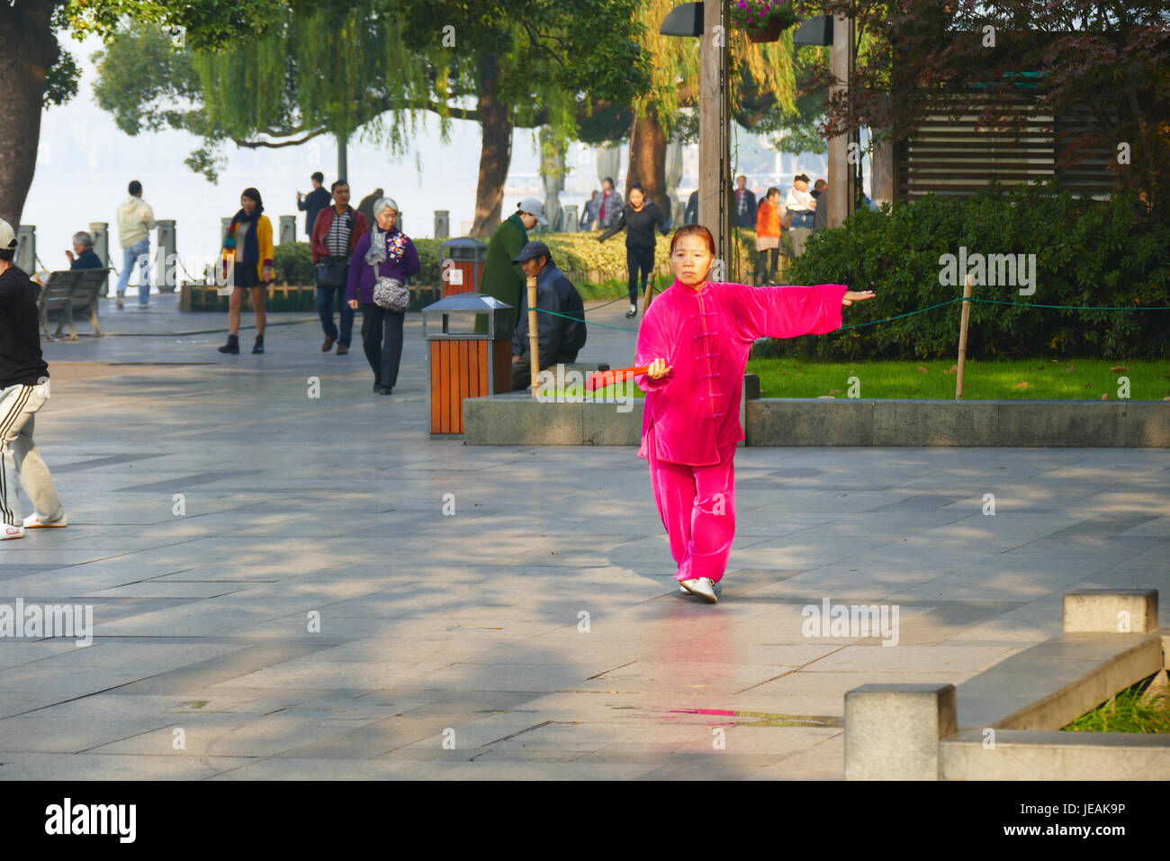 Tai chi outdoor exercise hi-res stock photography and images - Alamy