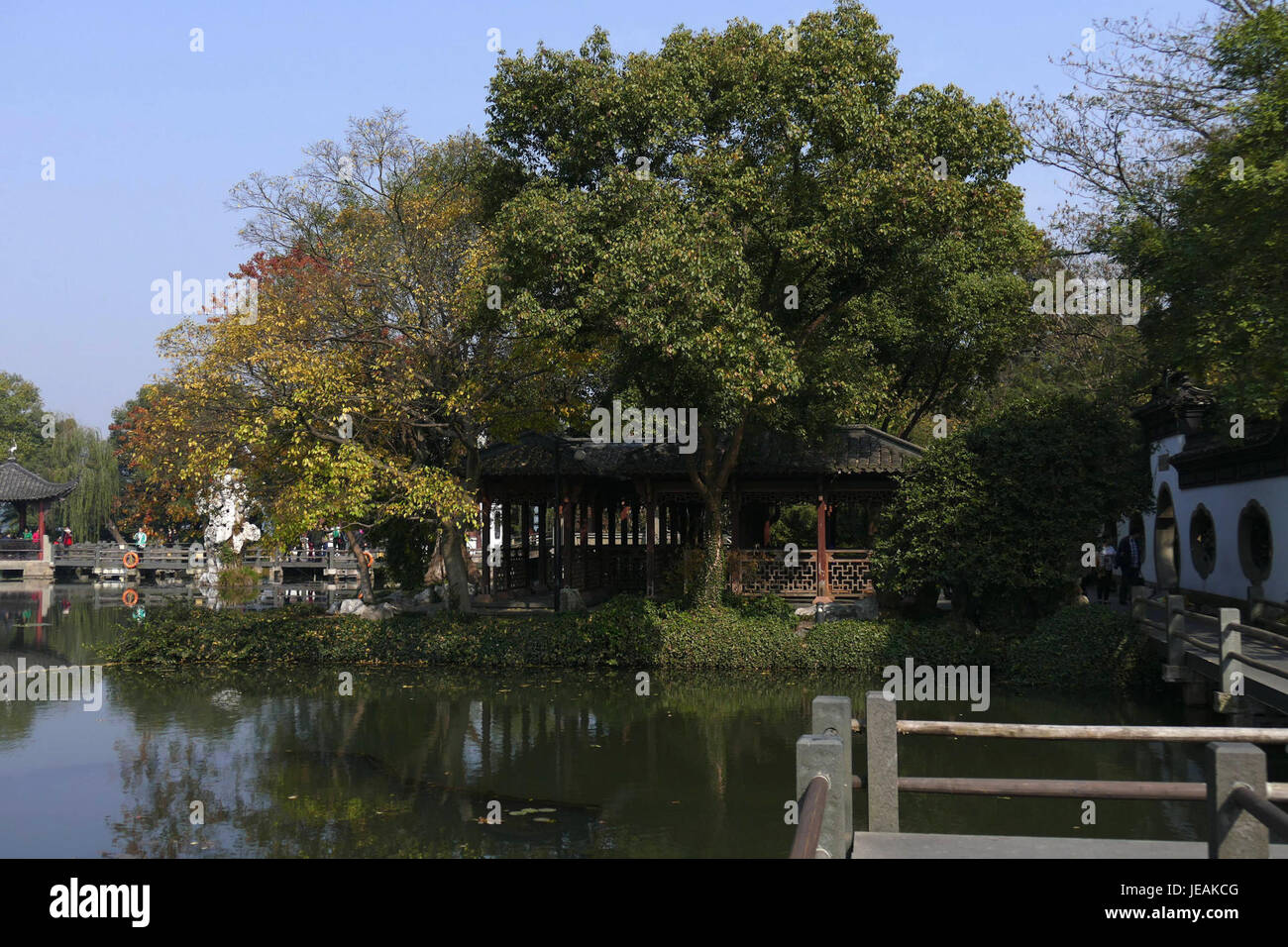 The Three Pools Mirroring the Moon is a scenic spot located in the West ...