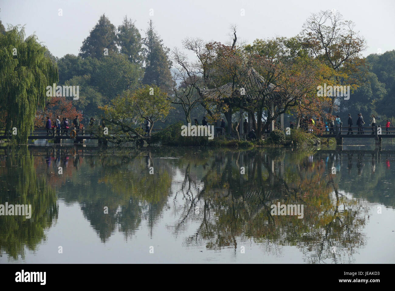 The Three Pools Mirroring the Moon is a scenic spot located in Xihu ...