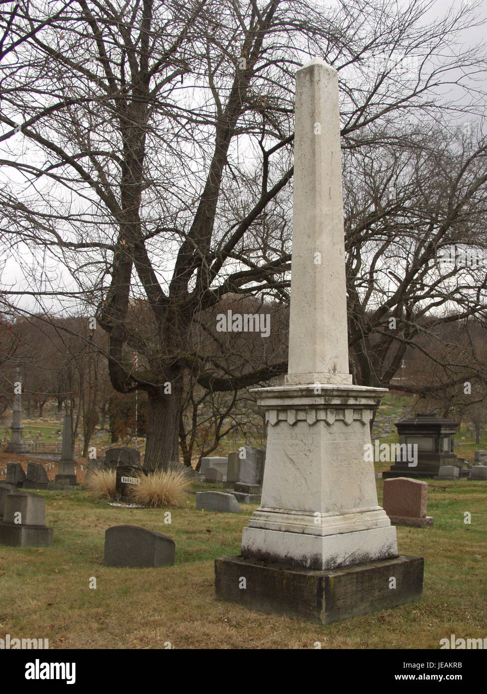This photograph from Chartiers Cemetery captures a serene moment ...
