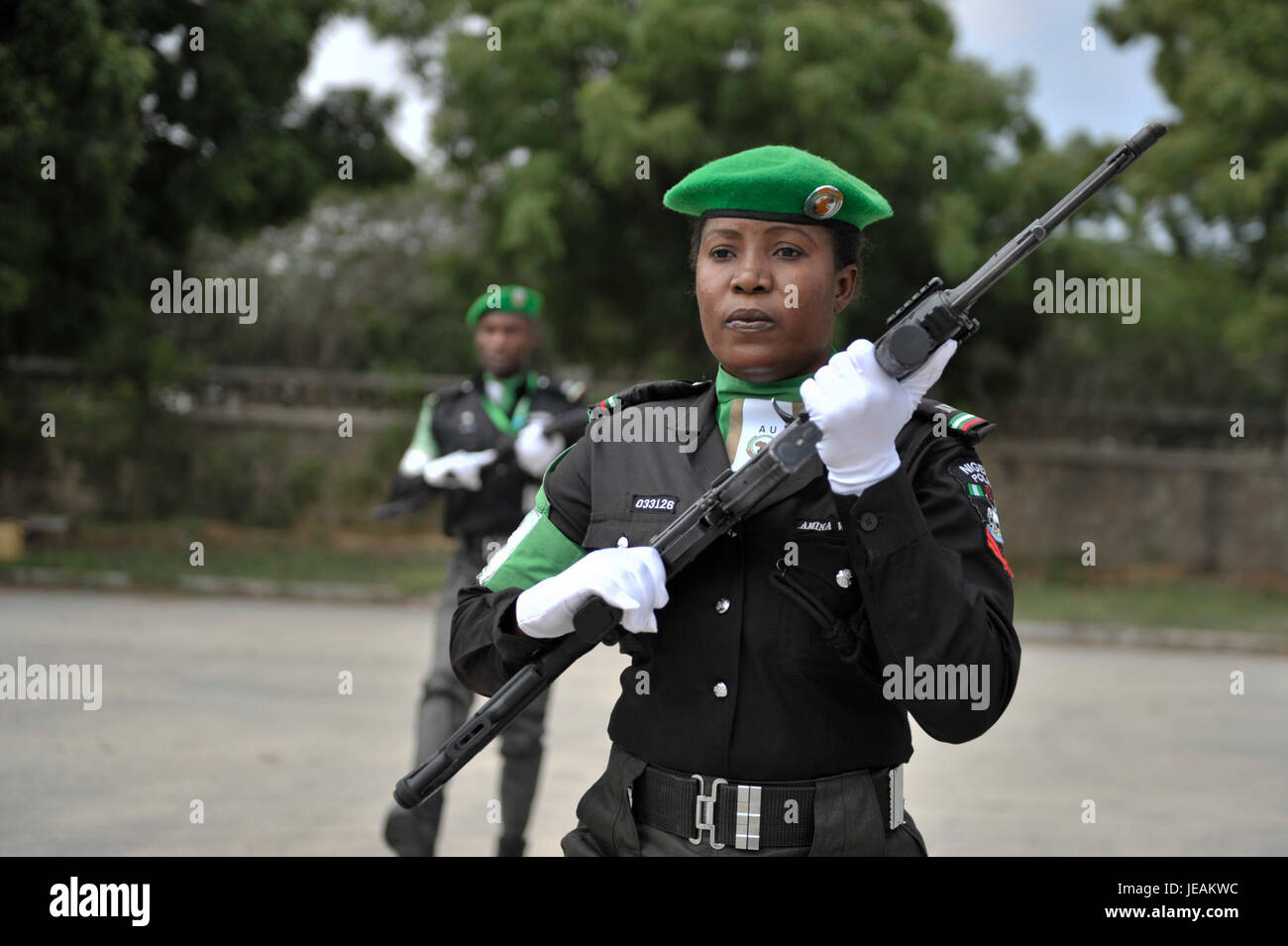Nigerian formed police unit hi-res stock photography and images - Alamy