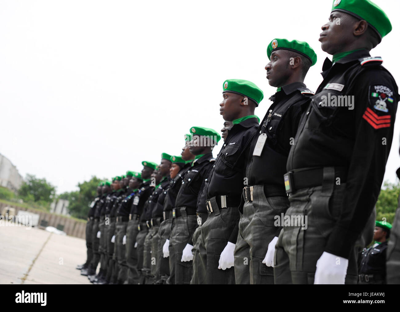 Nigerian formed police unit hi-res stock photography and images - Alamy