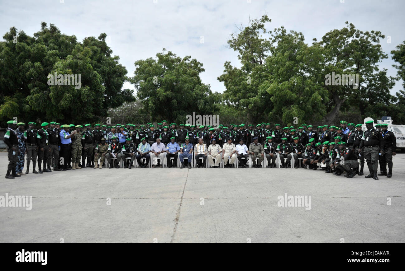 The image captures the medal ceremony for Nigeria's Formed Police Unit ...