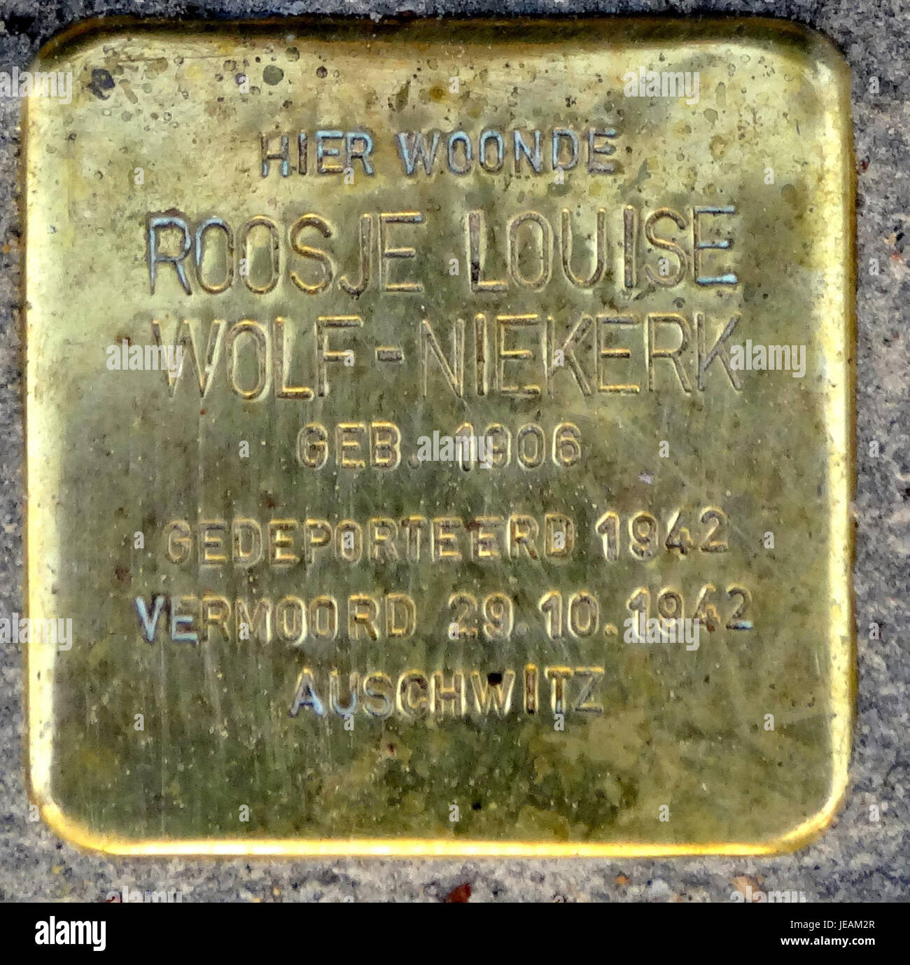 The Stolpersteine (Stumbling Stones) project in Musselkanaal ...