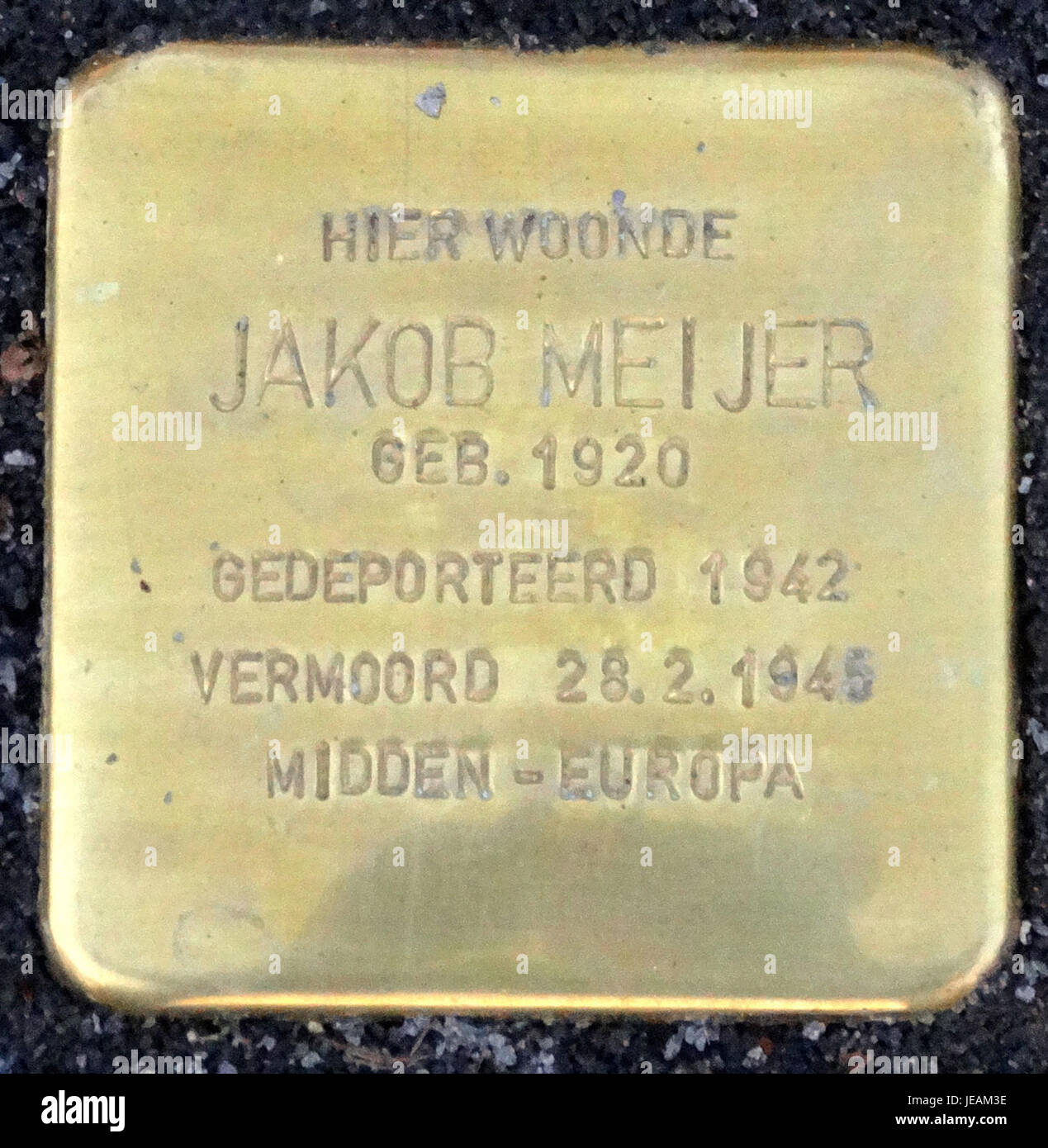 The Stolpersteine project in Kniggestraat 47, Stadskanaal, is part of ...