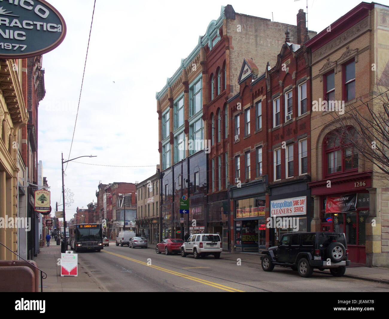 This image captures a scene from the 1200 block of Carson Street on ...