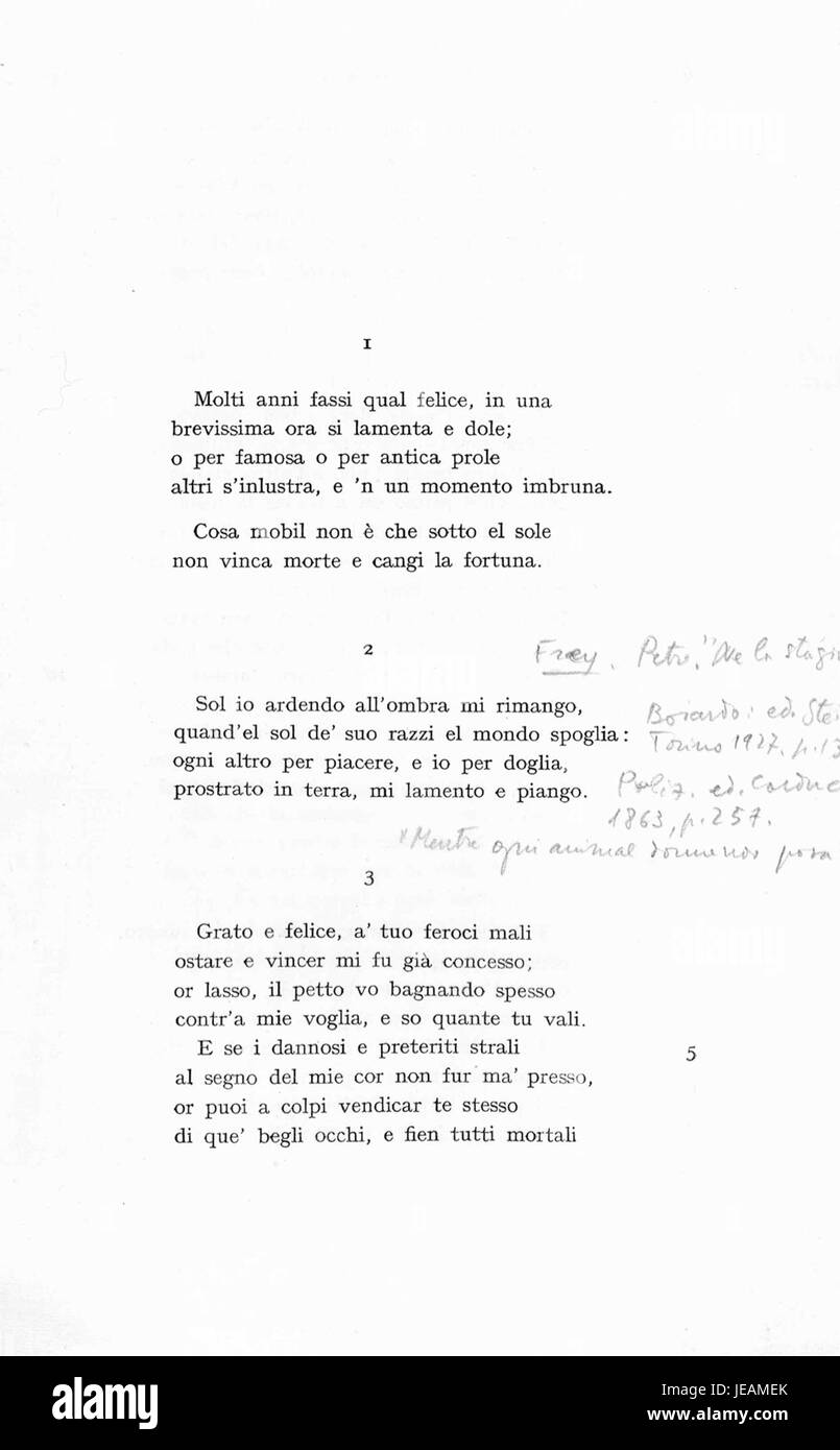 This page from *Rime* by Michelangelo Buonarroti, published in 1960 ...