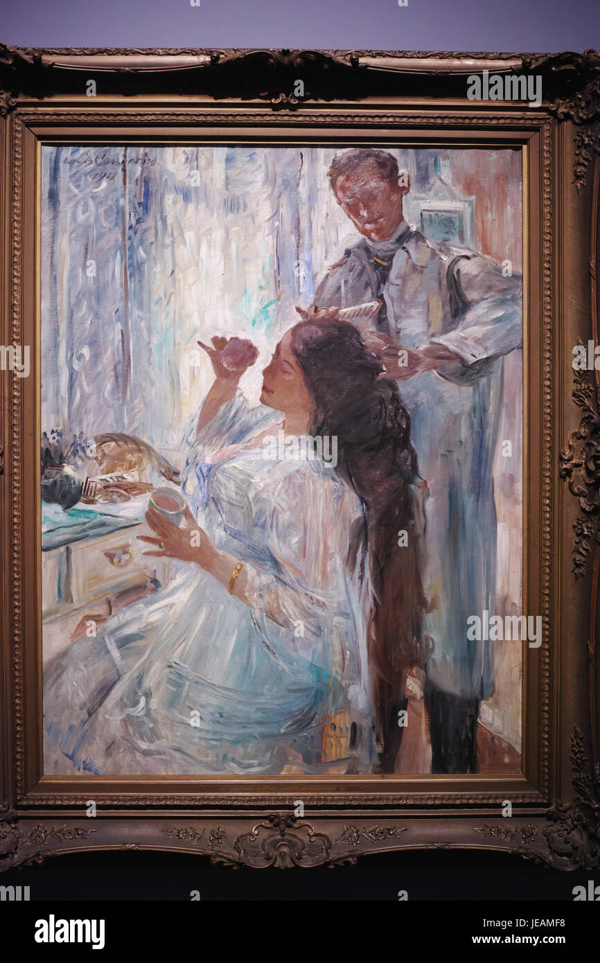 The painting by Lovis Corinth, featured in the Hamburger Kunsthalle, is ...