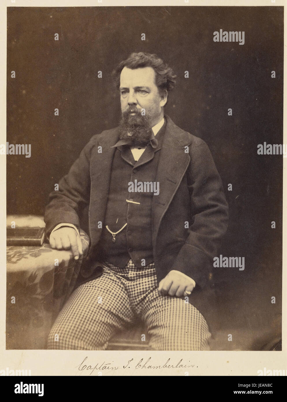 Captain J. Chamberlain attributed to Felice Beato Stock Photo - Alamy