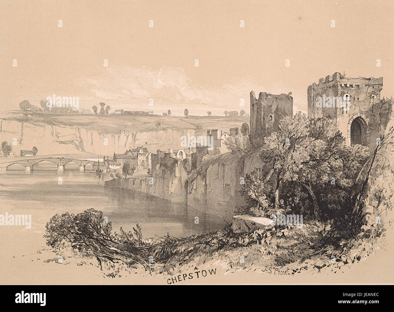 Map of chepstow hi-res stock photography and images - Alamy