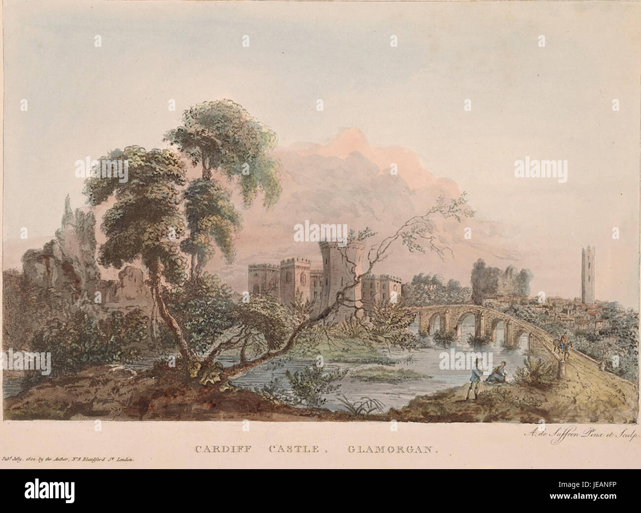 Glamorgan map hi-res stock photography and images - Alamy