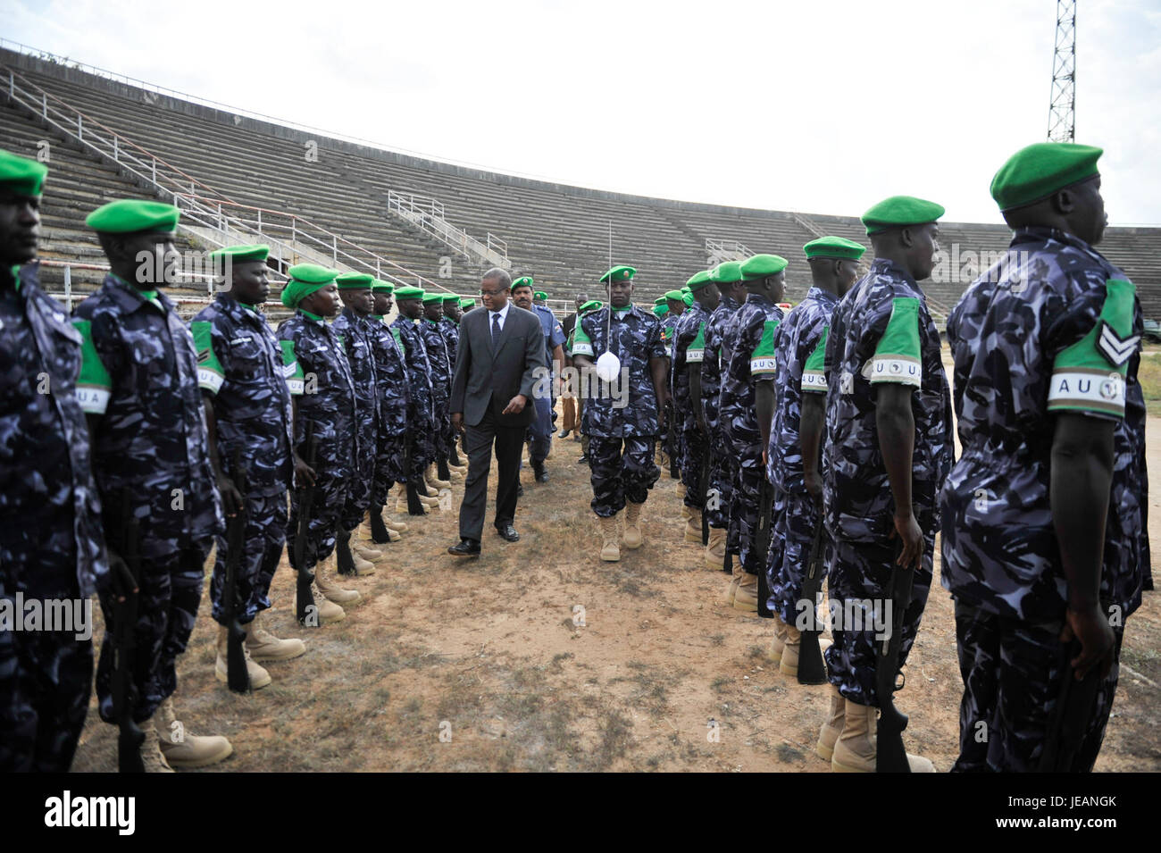 Ugandan Formed Police Unit (FPU) personnel participate in peacekeeping ...