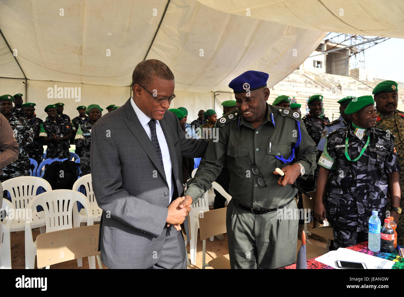 The Ugandan Formed Police-7, part of the United Nations peacekeeping ...