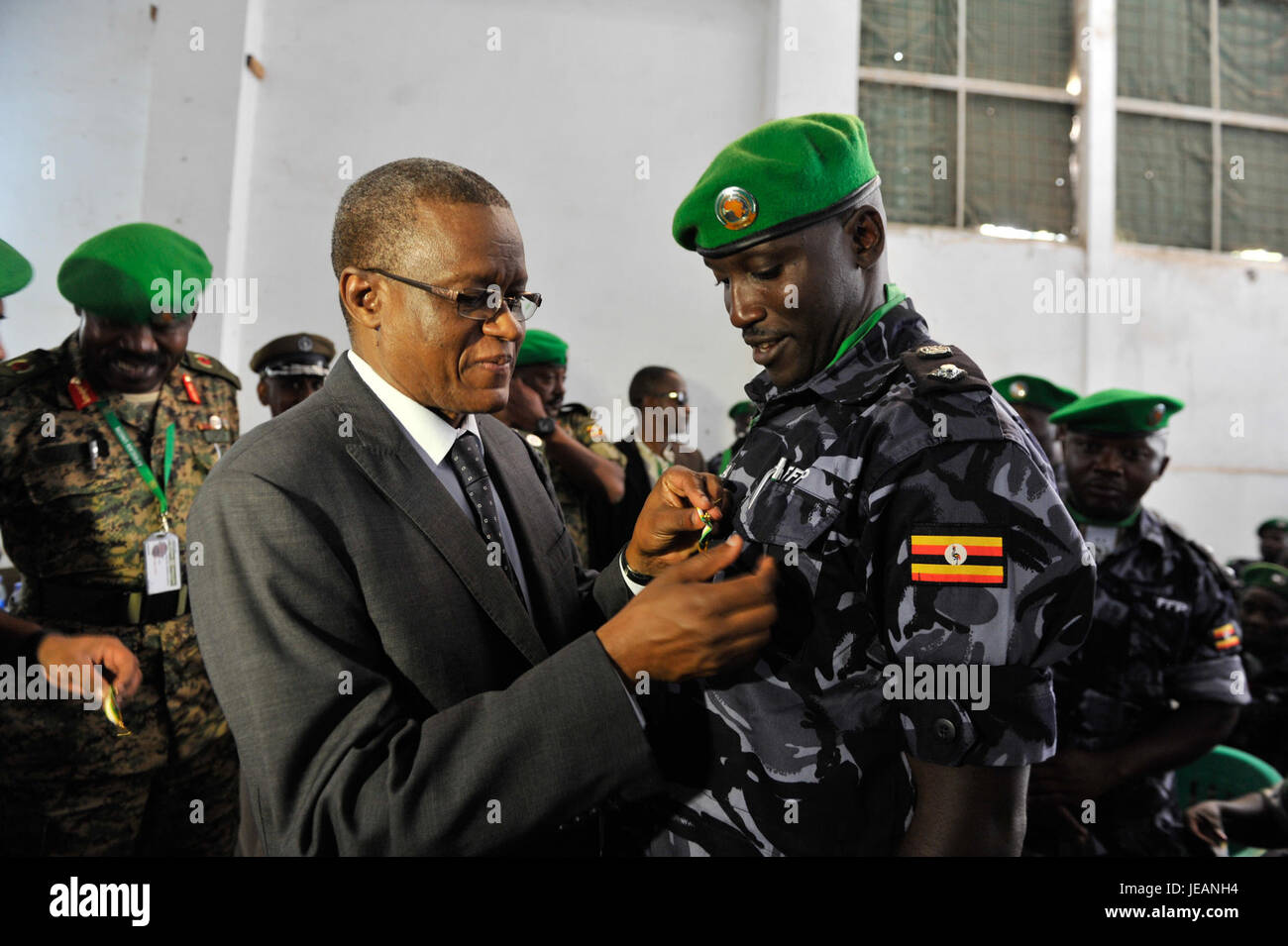This image from 2015 features members of the Ugandan Formed Police ...