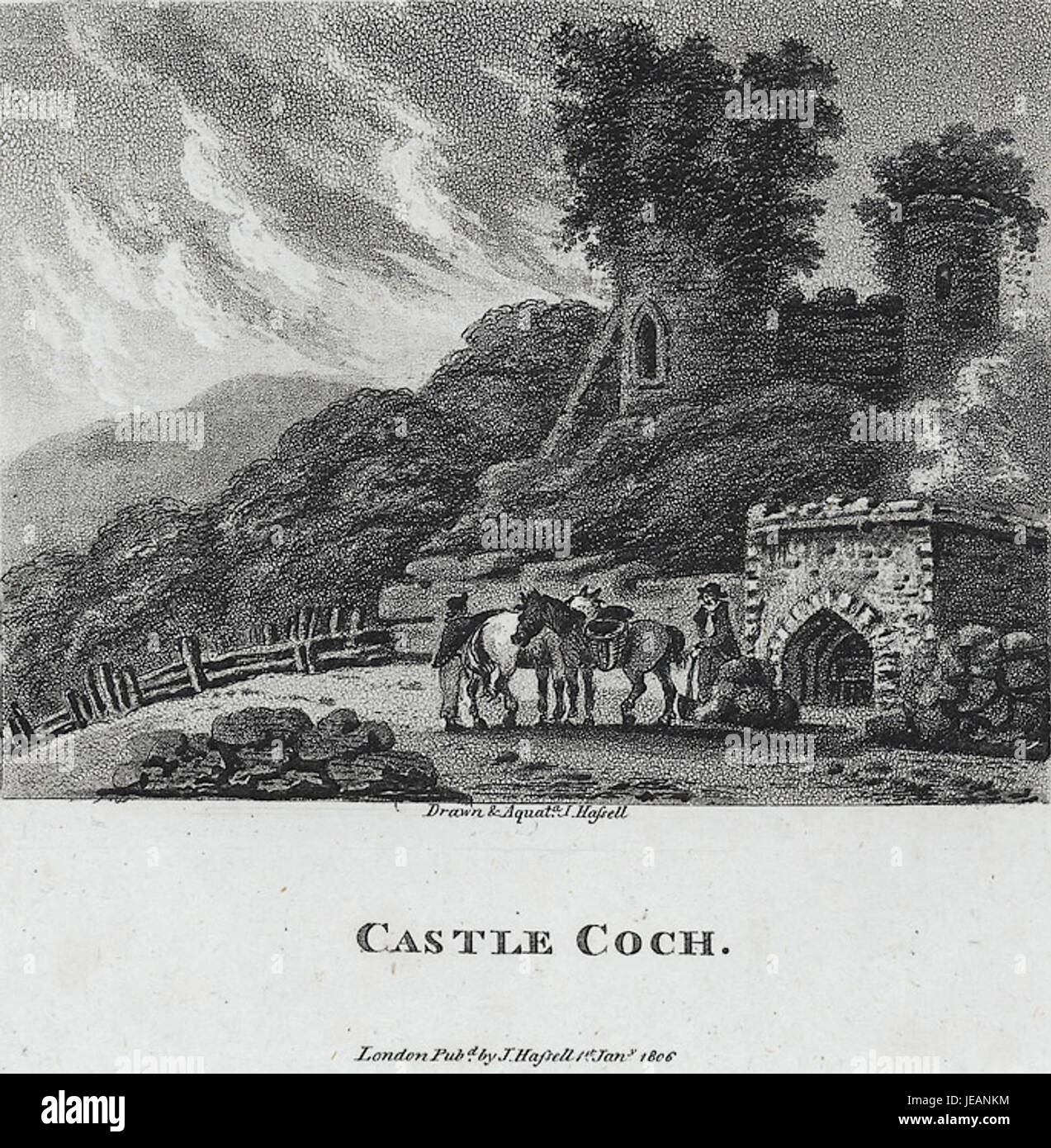 Castle Coch, located near Cardiff, Wales, is a 19th-century Gothic ...