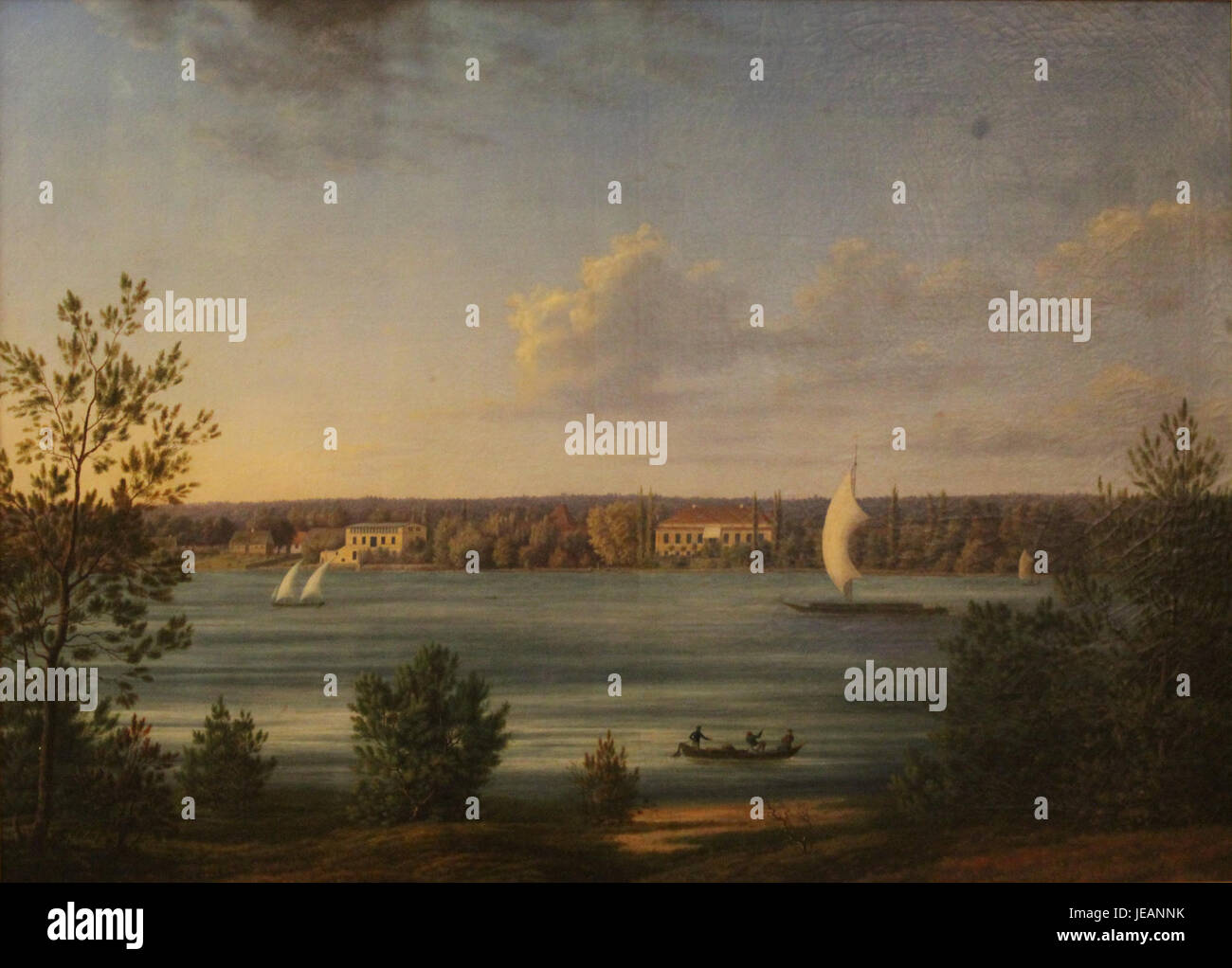 'Schloss Caputh' by Wilhelm Barth is a painting depicting the historic ...