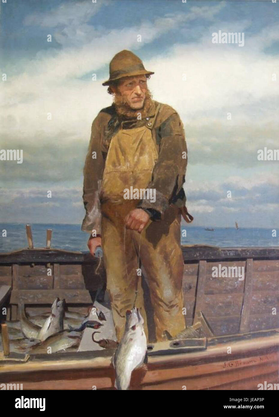 John George Brown’s 'Grand Manan Fisherman' (ca. 1878) depicts a ...