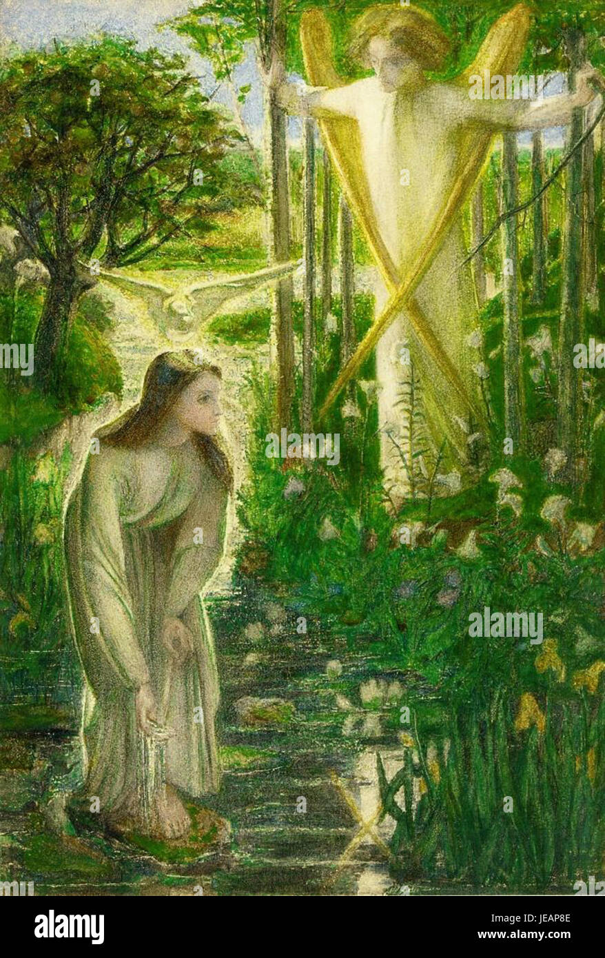 'The Annunciation' is a painting by Dante Gabriel Rossetti, created in ...