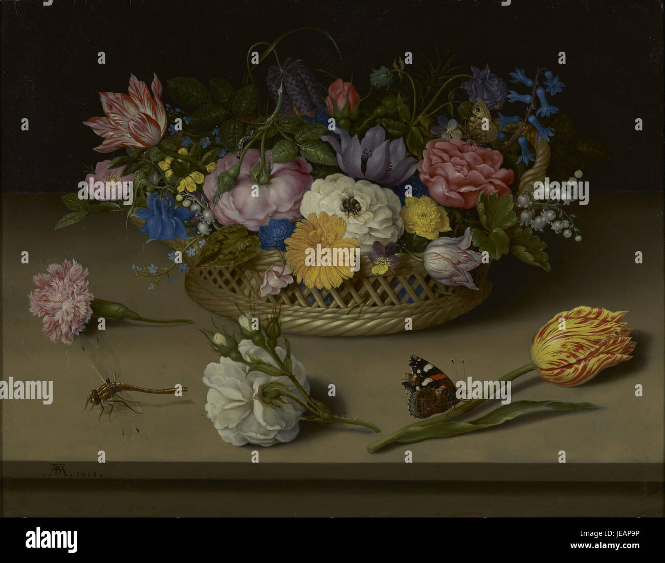Ambrosius Bosschaert the Elder's 'Flower Still Life' showcases a ...