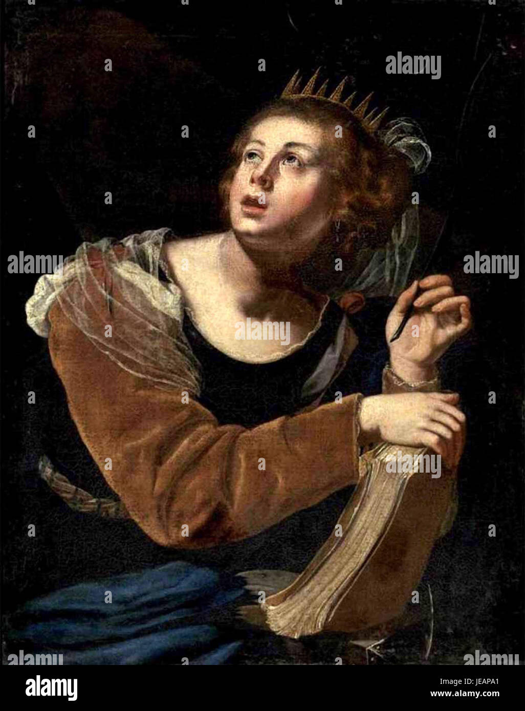 'St. Catherine of Alexandria' is a painting by the Baroque artist ...