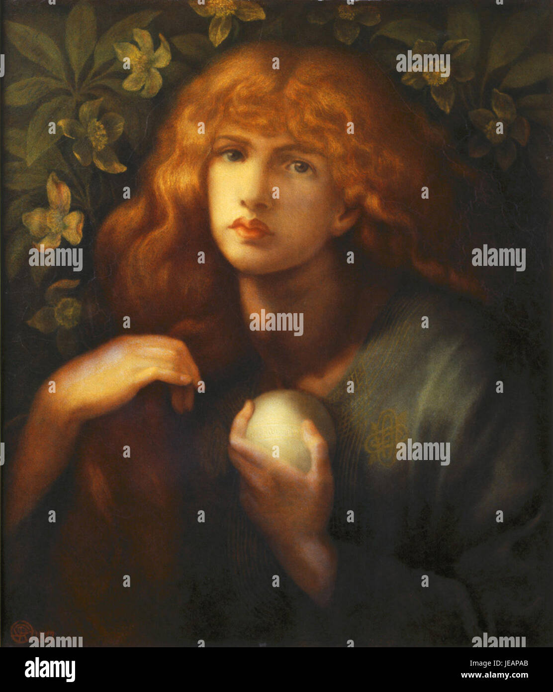 Mary Magdalene (1877) by Dante Gabriel Rossetti, a prominent work showcasing the pre-Raphaelite ...