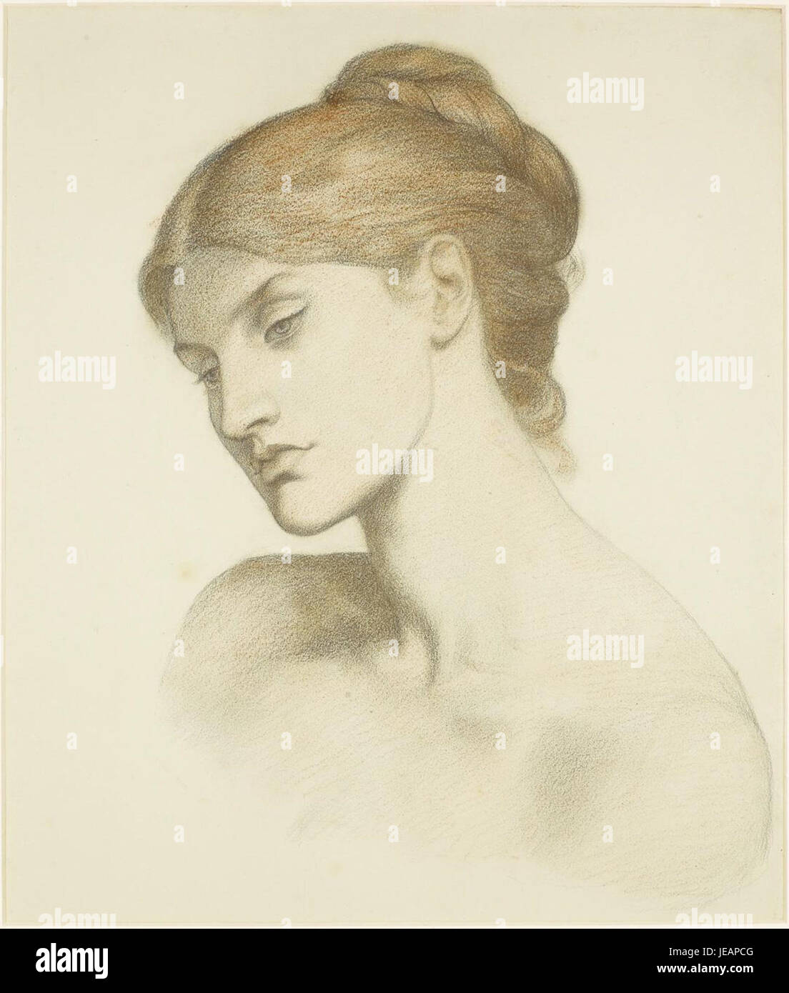 Dante Gabriel Rossetti - Lady Lilith - Study for the Head Stock Photo ...