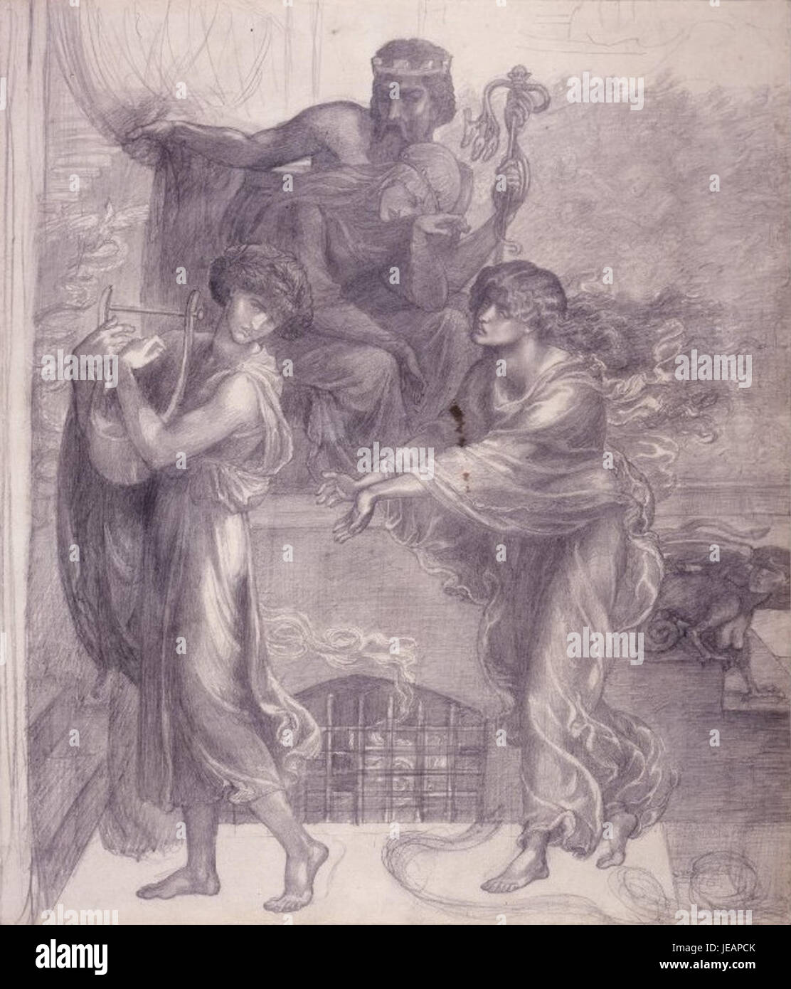This artwork by Dante Gabriel Rossetti depicts the tragic myth of ...