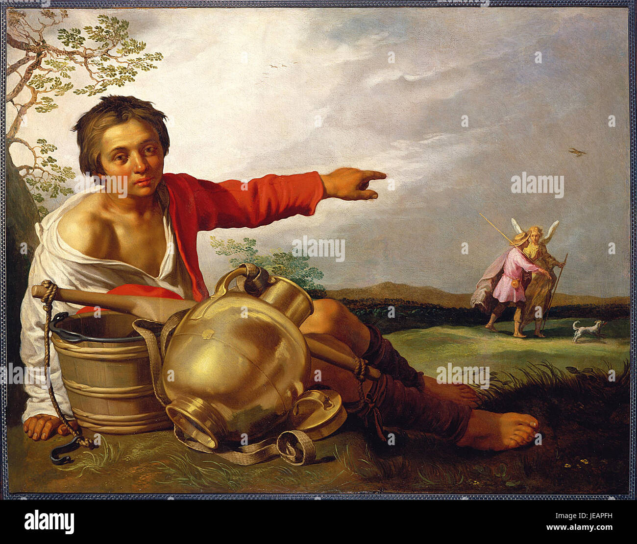 Angel pointing hi-res stock photography and images - Alamy