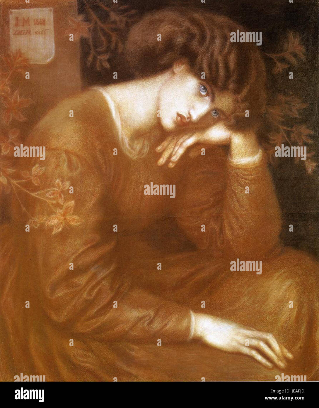 'Reverie' by Dante Gabriel Rossetti is a Pre-Raphaelite painting housed ...