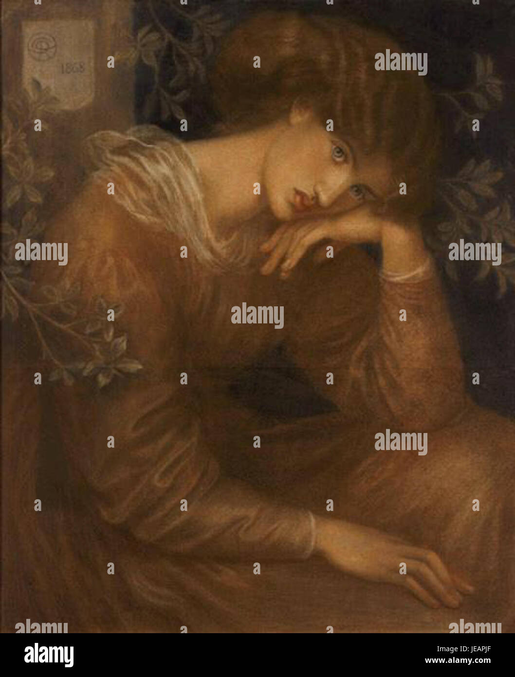 *Reverie* by Dante Gabriel Rossetti is a pre-Raphaelite painting ...