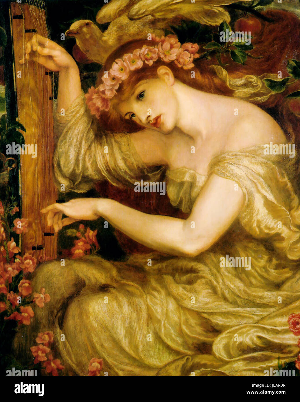 A painting by Dante Gabriel Rossetti titled 'A Sea-Spell', which ...