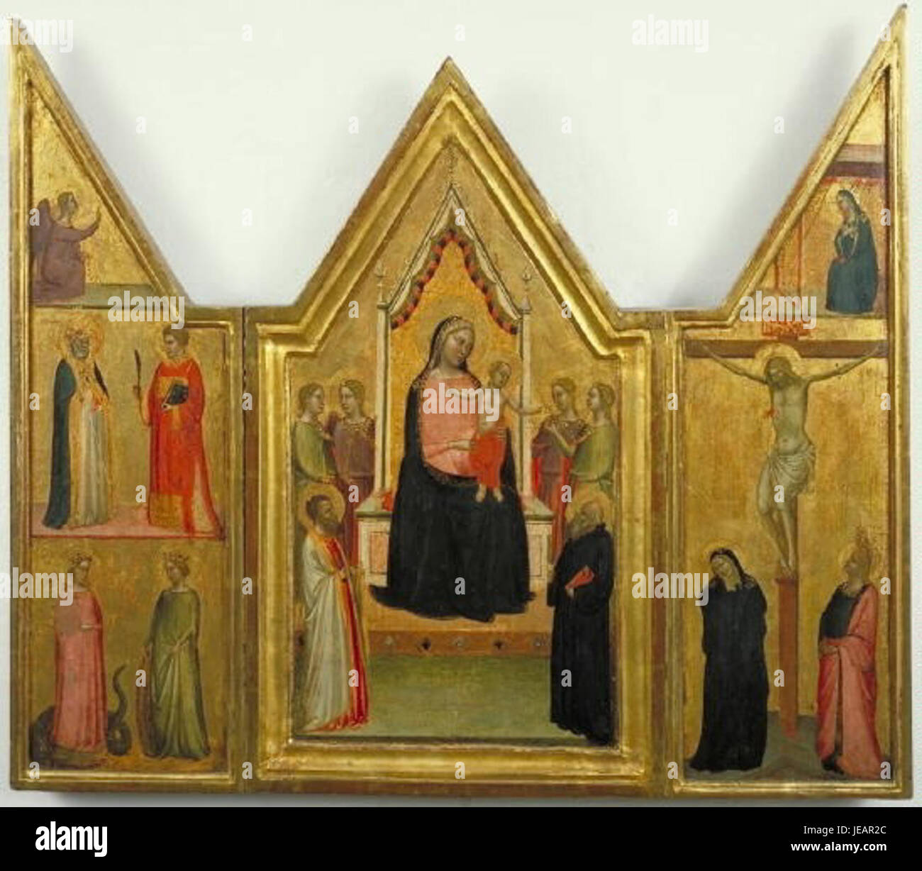Bernardo Daddi, an Italian painter active from 1280 to 1348, is known for his religious ...
