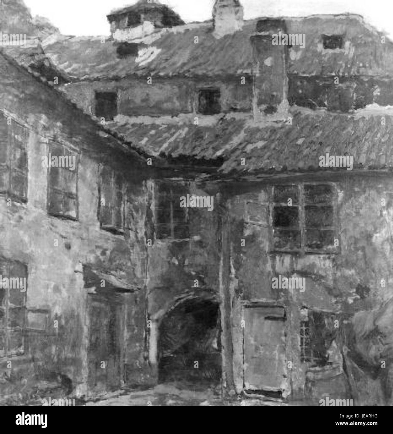 Antonin Slavicek's 'Dvorek ze Stare Prahy' (Courtyard of Old Prague) is ...