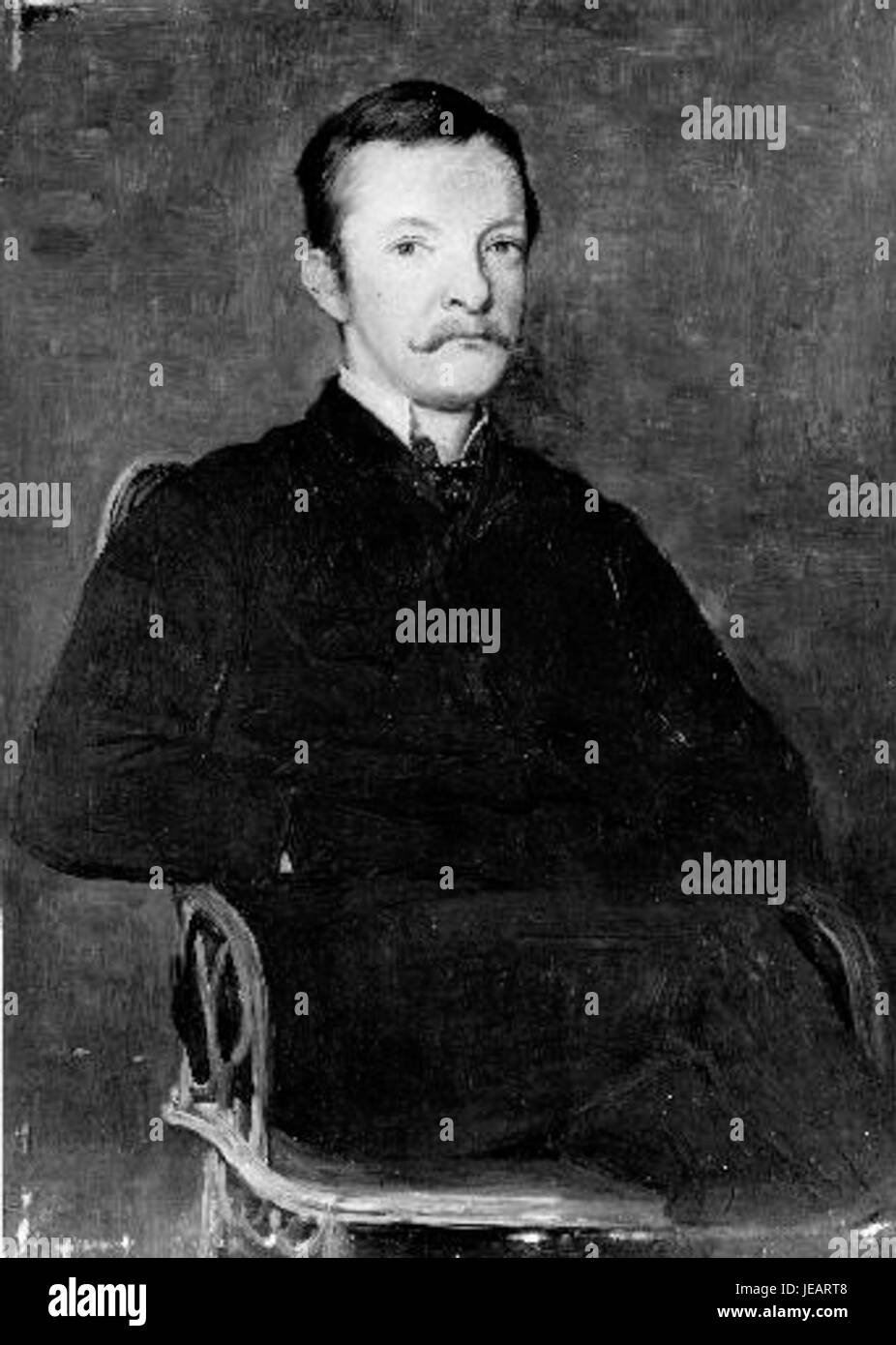 A portrait of Dr. Bohuslav Brauner by Antonín Chittussi, created by the ...