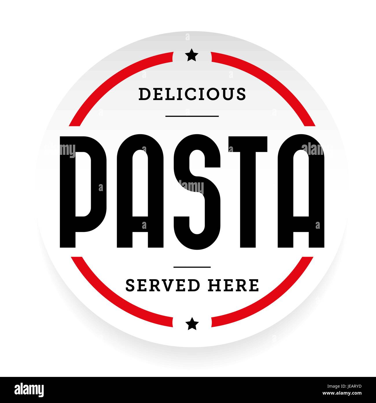 Vector black logo pasta hi-res stock photography and images - Alamy