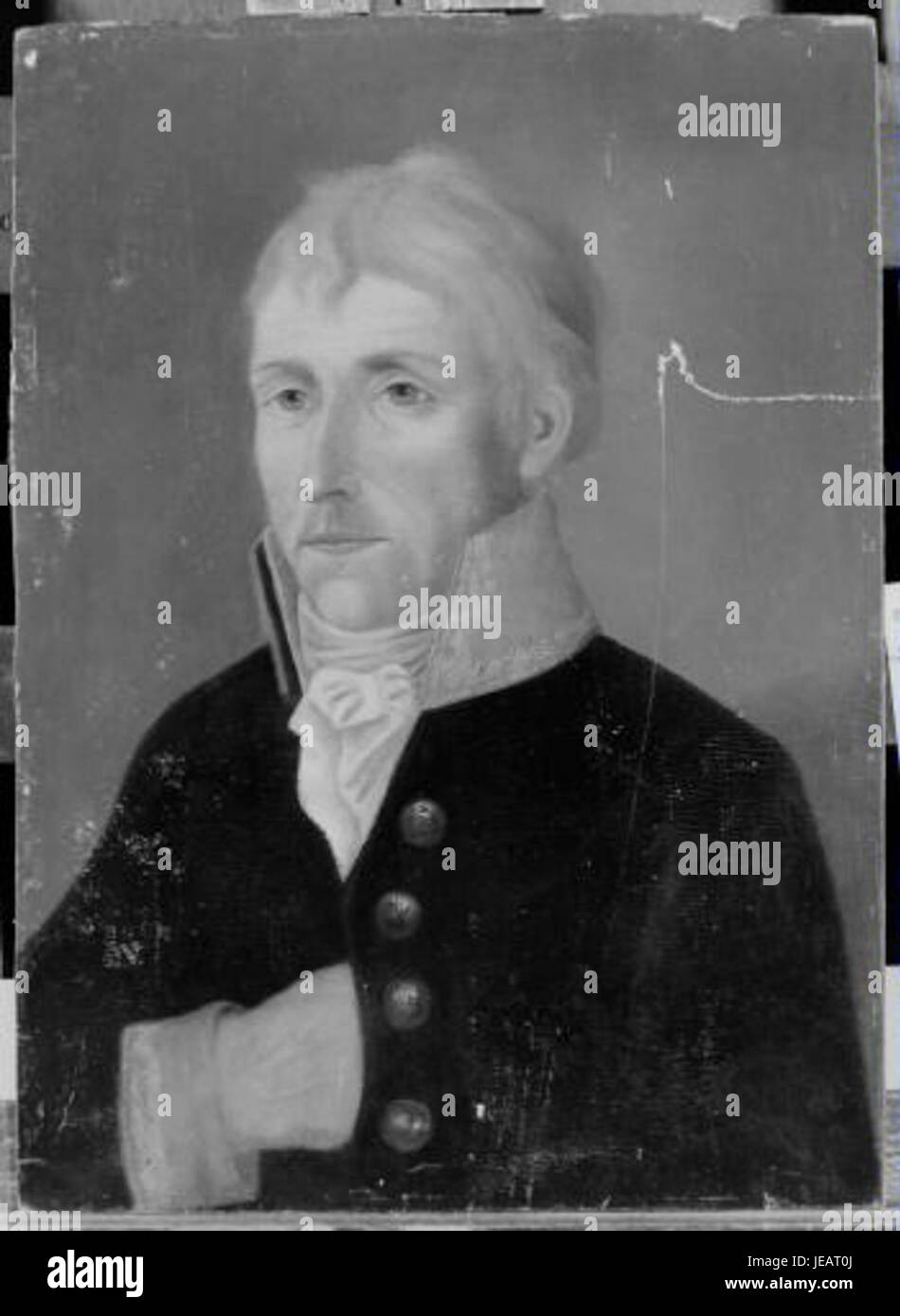 This anonymous portrait features a man in uniform, likely depicting a ...