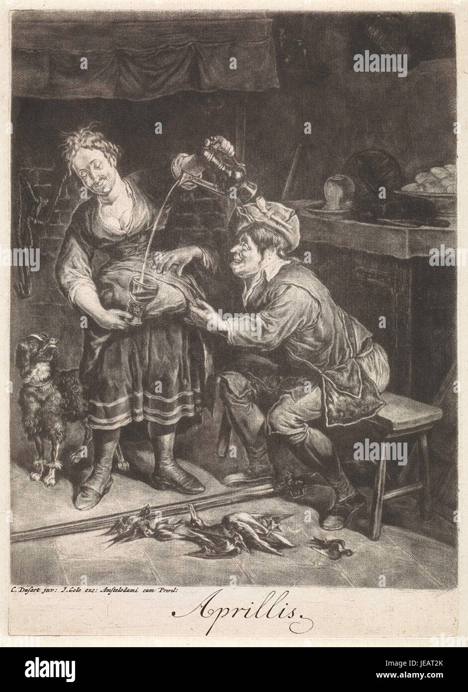 April, a representation of the month, signifies the arrival of spring ...