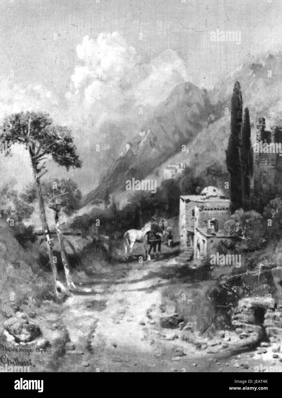 Antonín Chittussi’s painting 'Pohled na Nevesinje' (View of Nevesinje ...