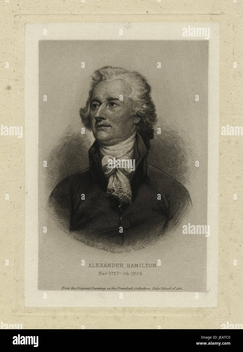 This portrait of Alexander Hamilton, one of the Founding Fathers of the ...