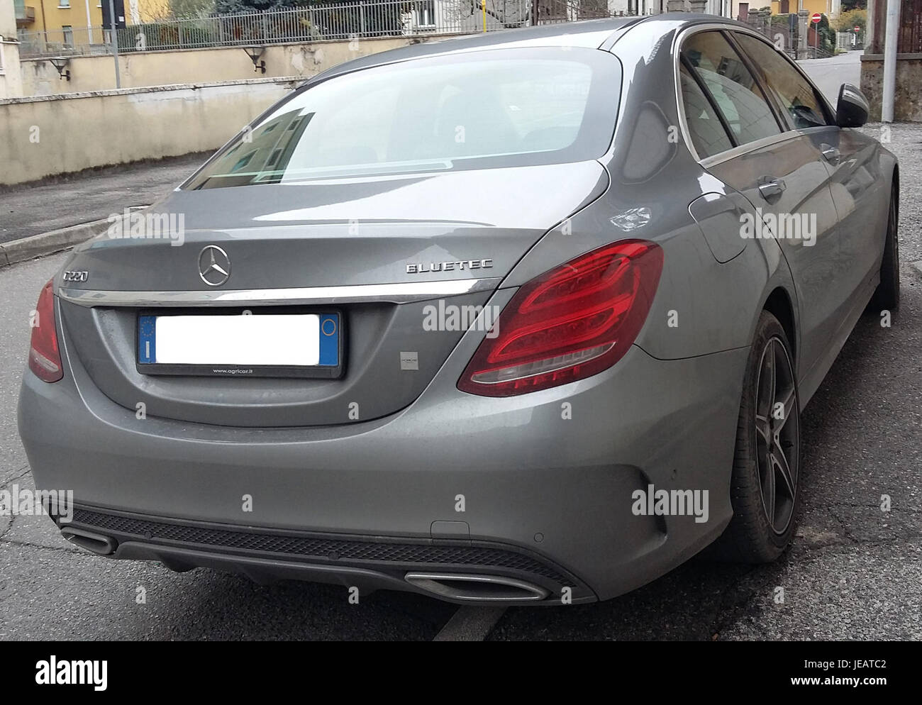 The title '2013 Mercedes-Benz C rear' refers to the rear view of a 2013 ...