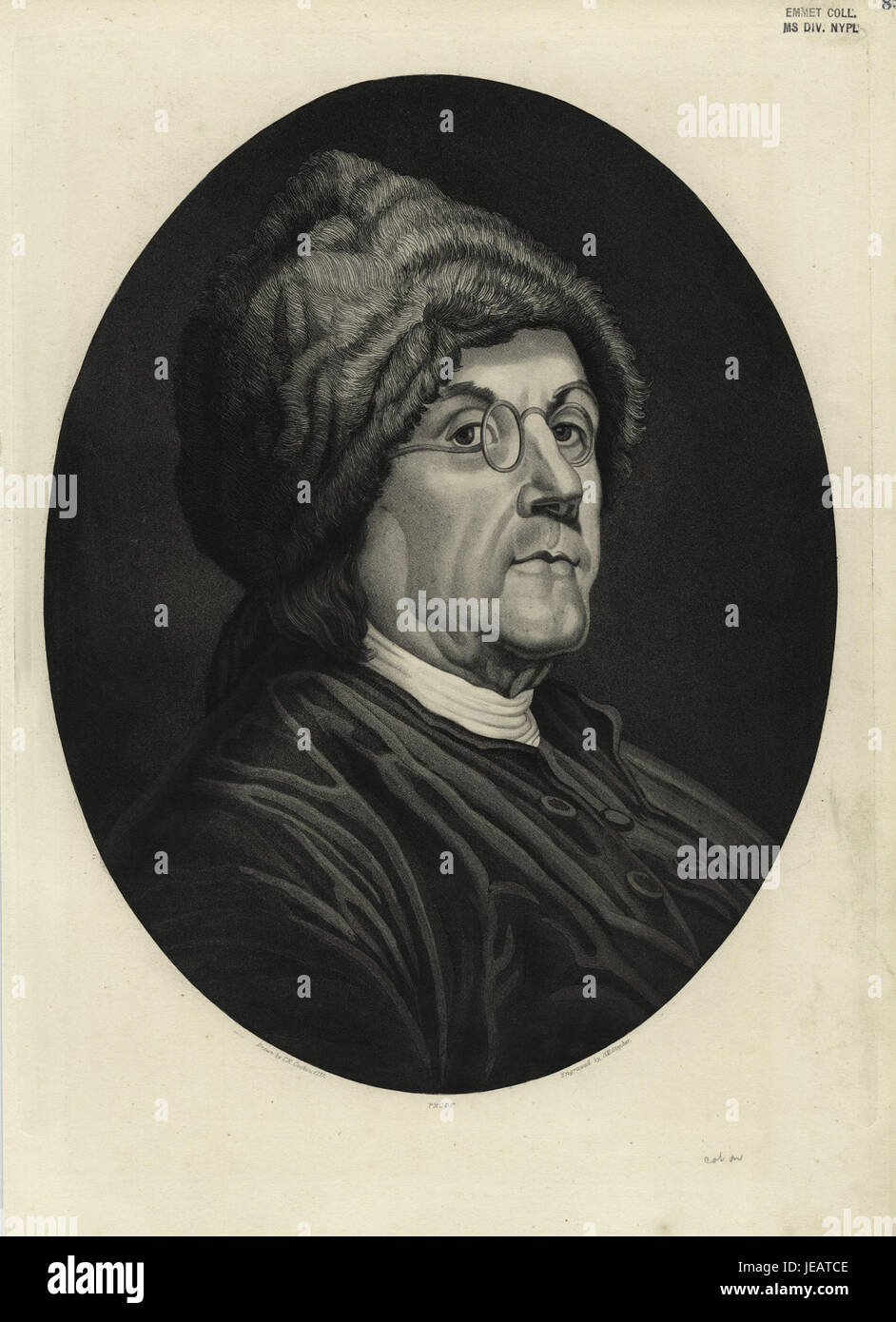 A portrait of Benjamin Franklin, a renowned American statesman ...