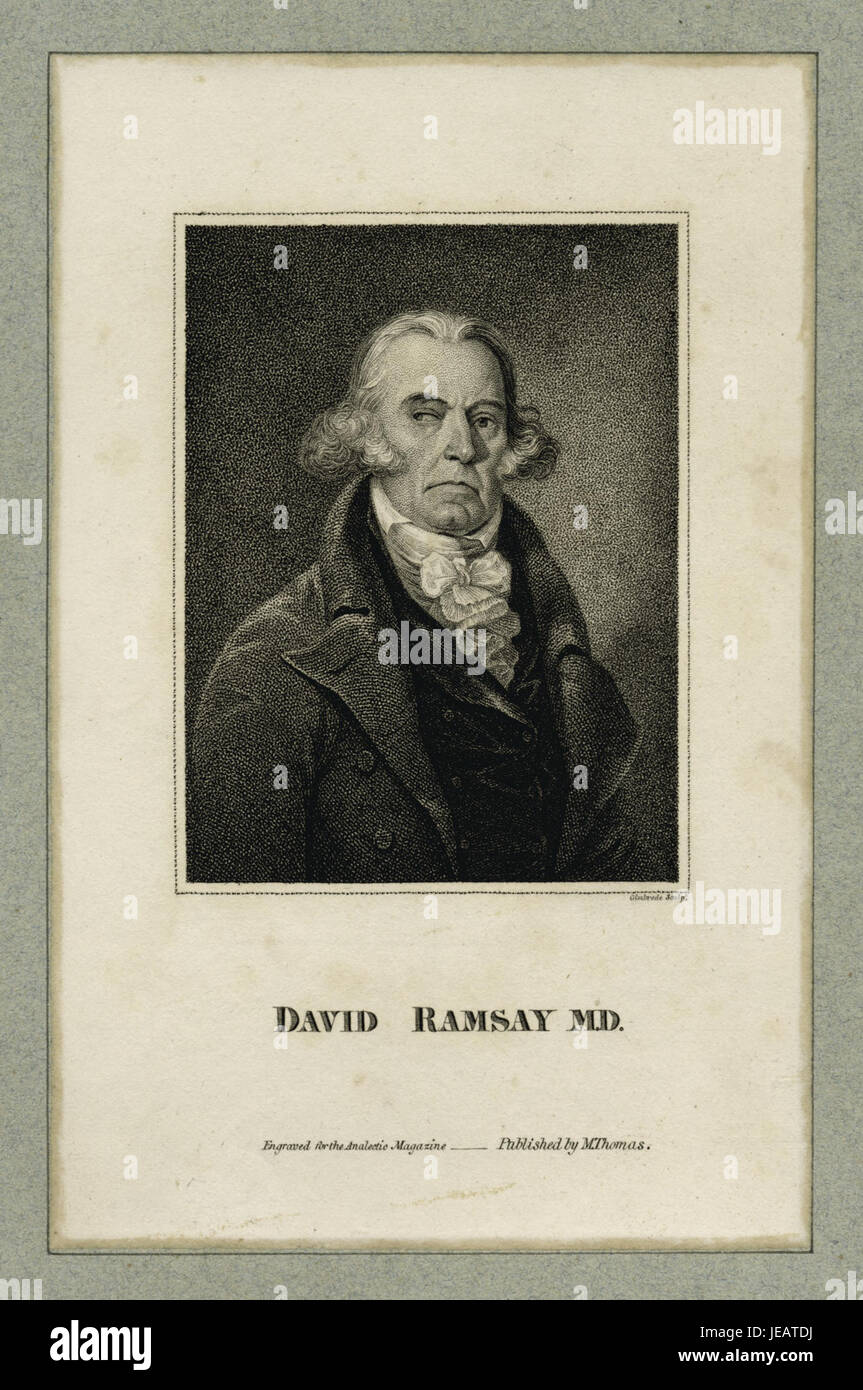 David Ramsay, M.D (NYPL b12392788-420279 Stock Photo - Alamy