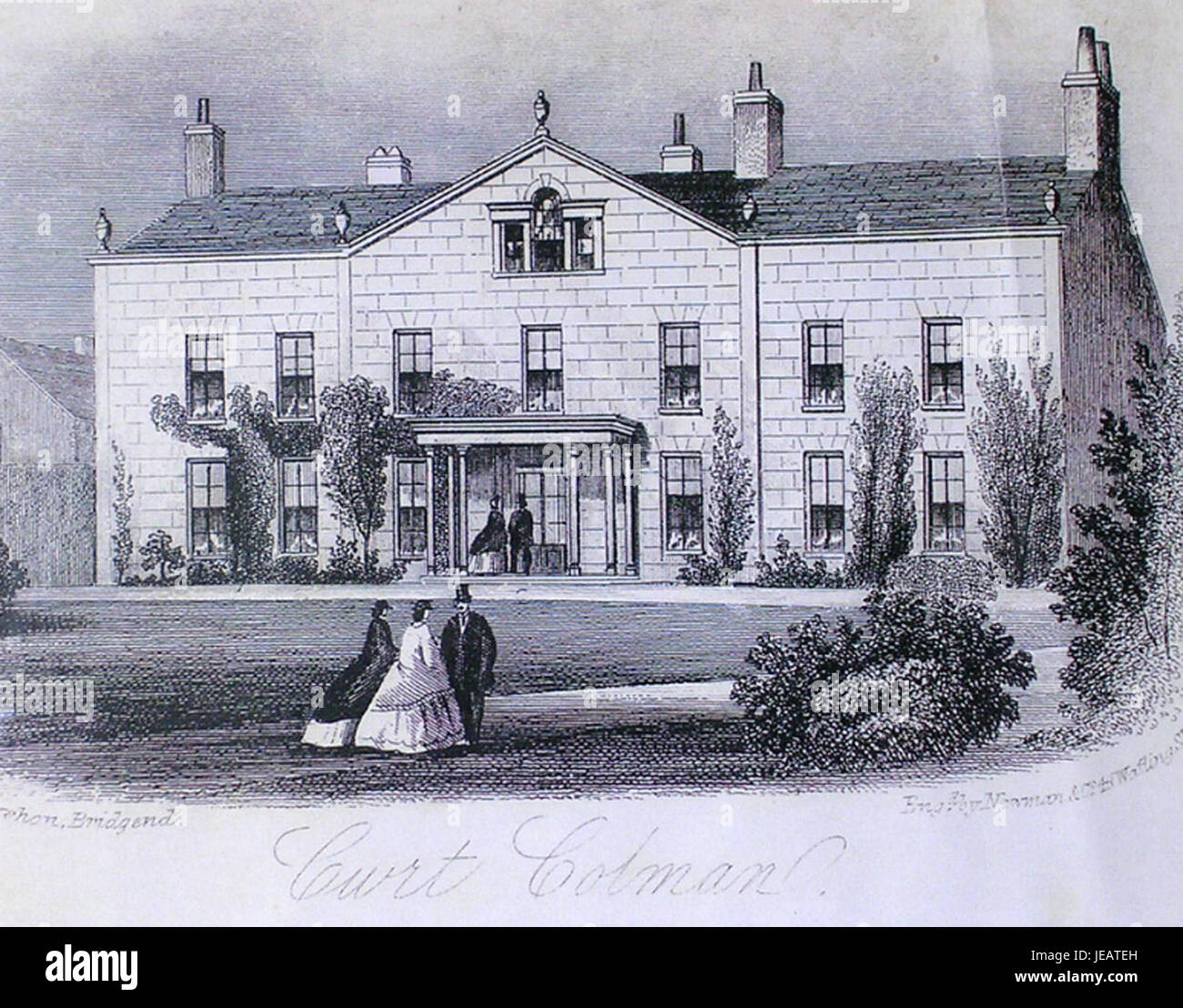 The Court Colman building, photographed before its renovations in 1907 ...