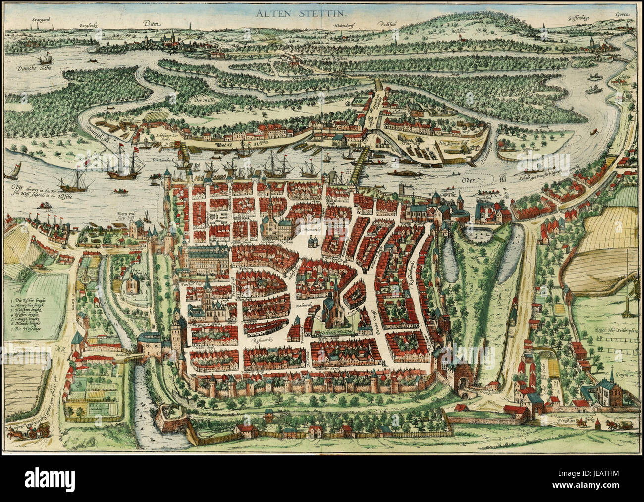 Map of stettin hi-res stock photography and images - Alamy