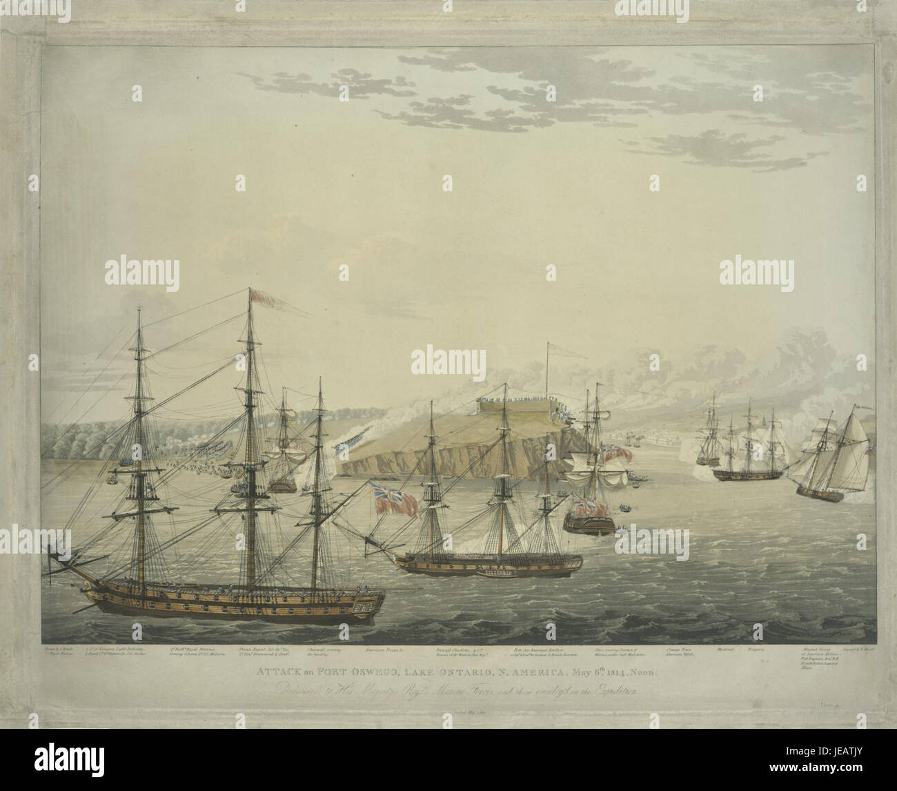 Lake ontario map fort ontario hi-res stock photography and images - Alamy