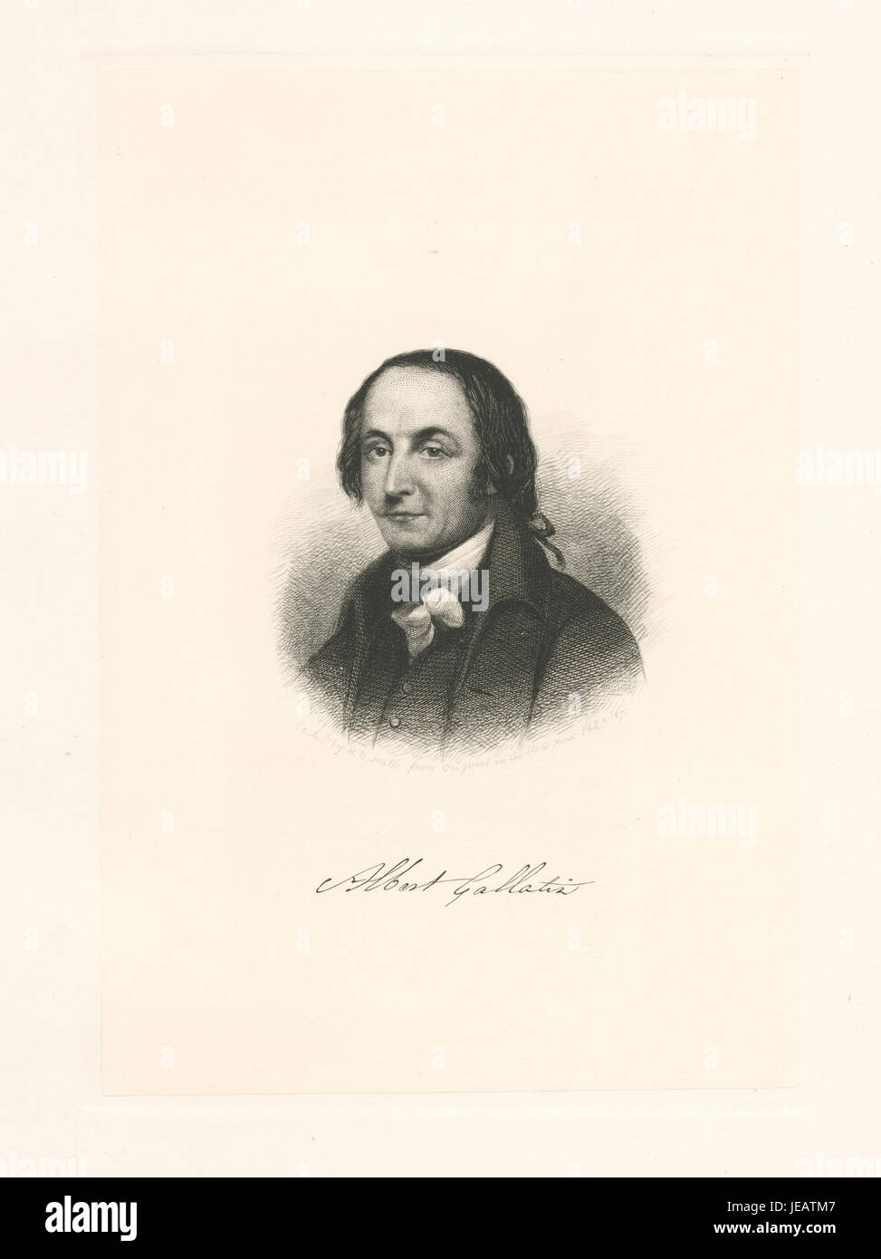 Albert Gallatin, a key figure in U.S. history, is captured in this ...
