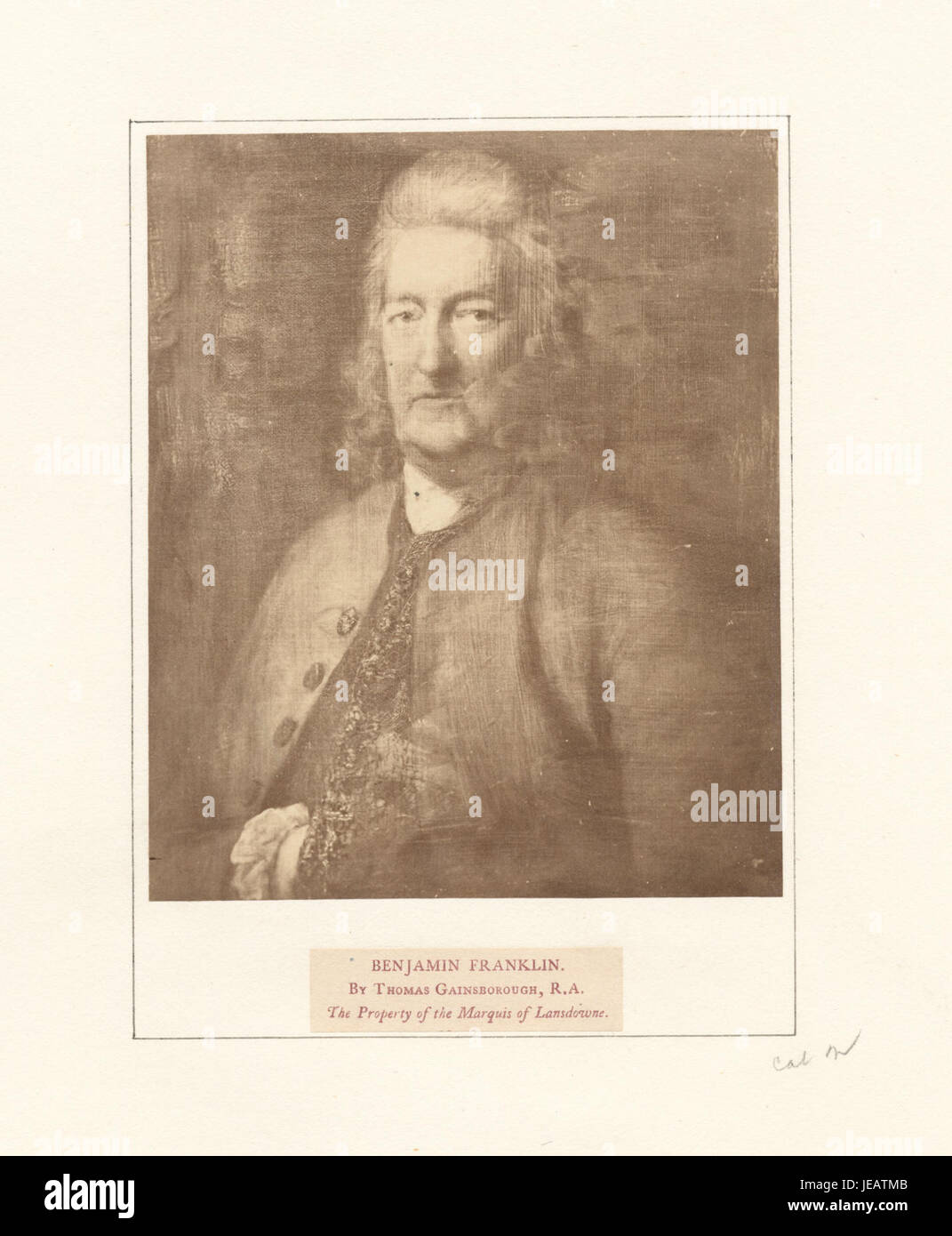 This portrait of *Benjamin Franklin* is a well-known depiction from the ...