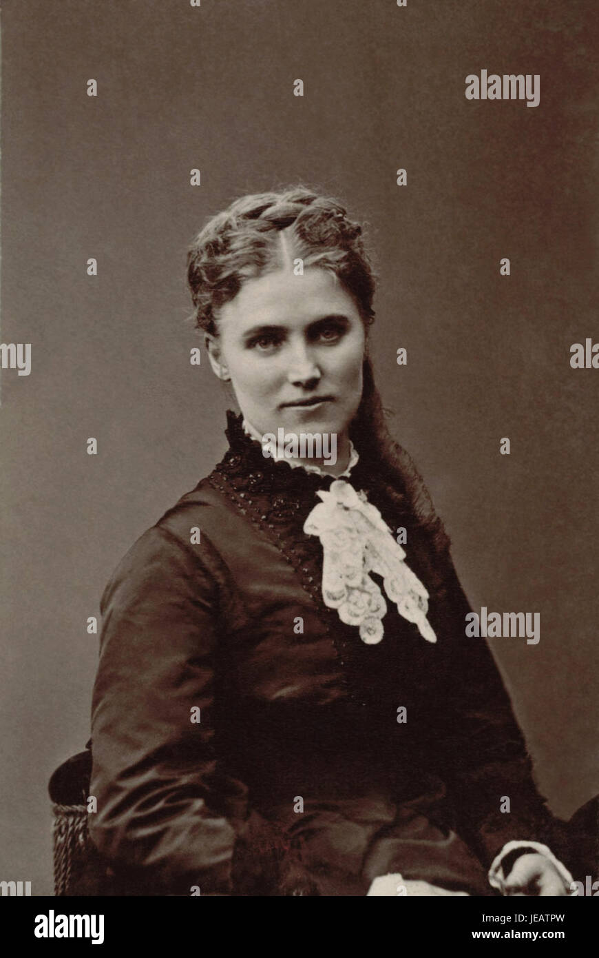 A photograph of Swedish soprano Christine Nilsson, captured by Nadar, a ...