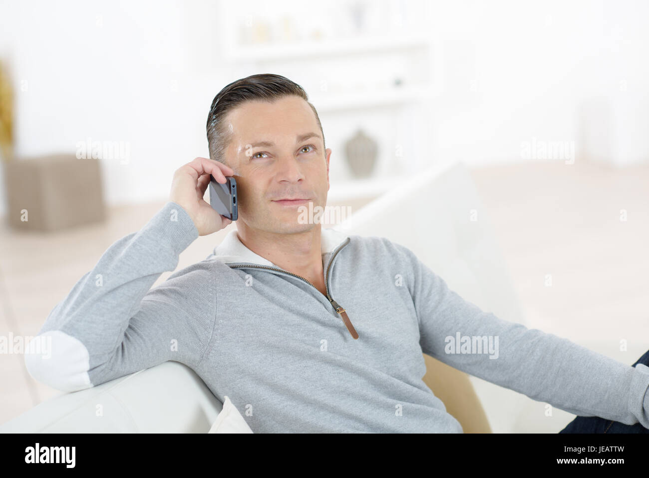 man with phone Stock Photo - Alamy